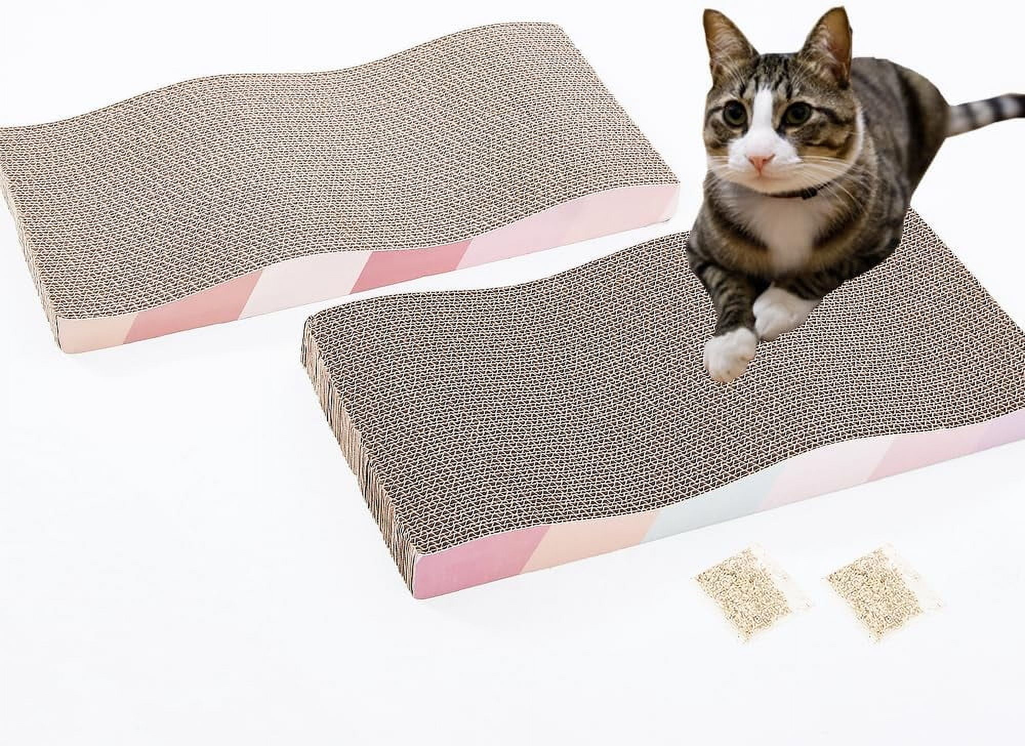 Cat Scratching Board cat Scratcher Cat Scratch Pad Cardboard cat scratchers for Indoor Cats ...