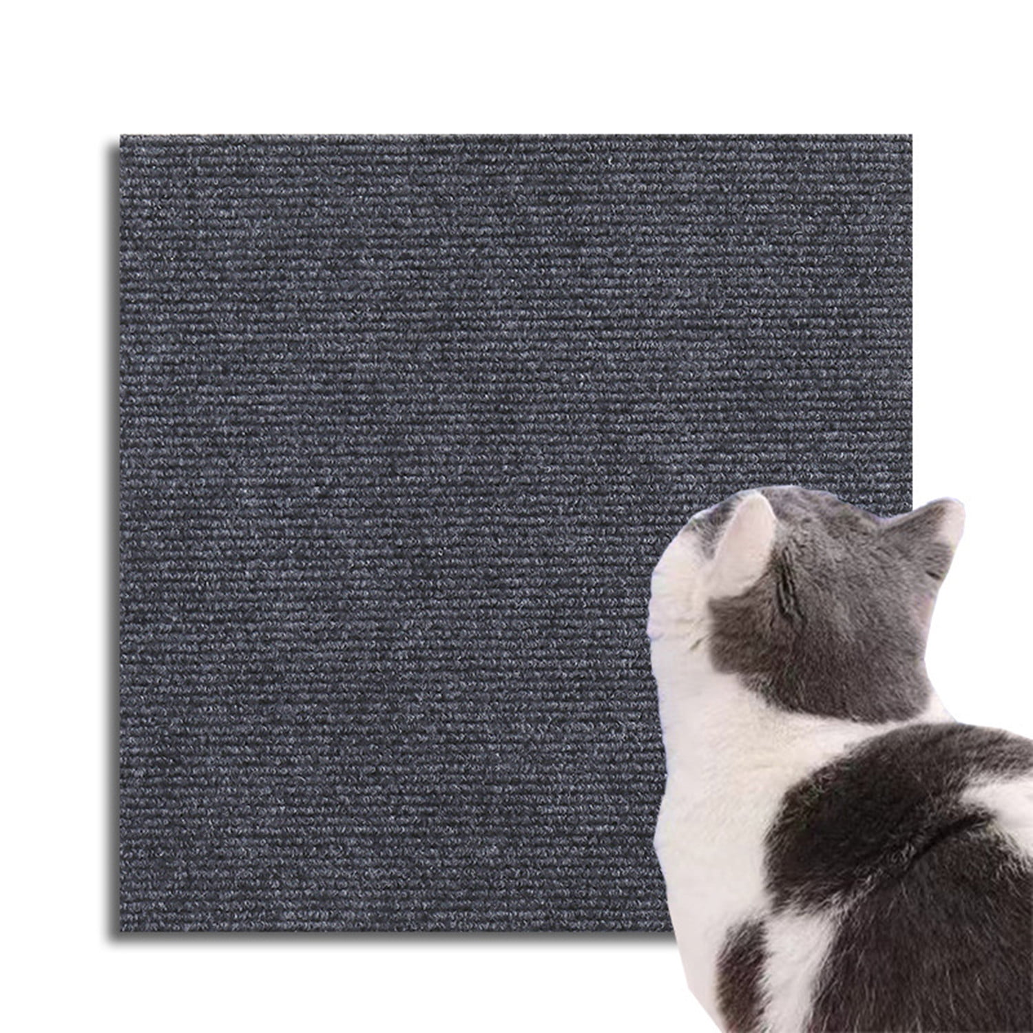 Cat Scratching Mat Climbing Tree Pads Trimmable Self-Adhesive Cat ...