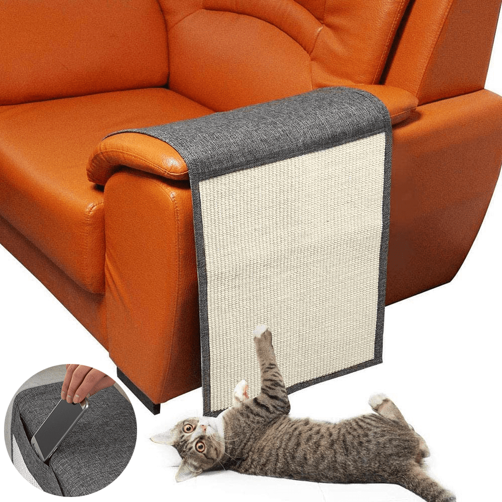 Cat Scratching Mat, Natural Sisal Couch Protector For Cats, Cat ...