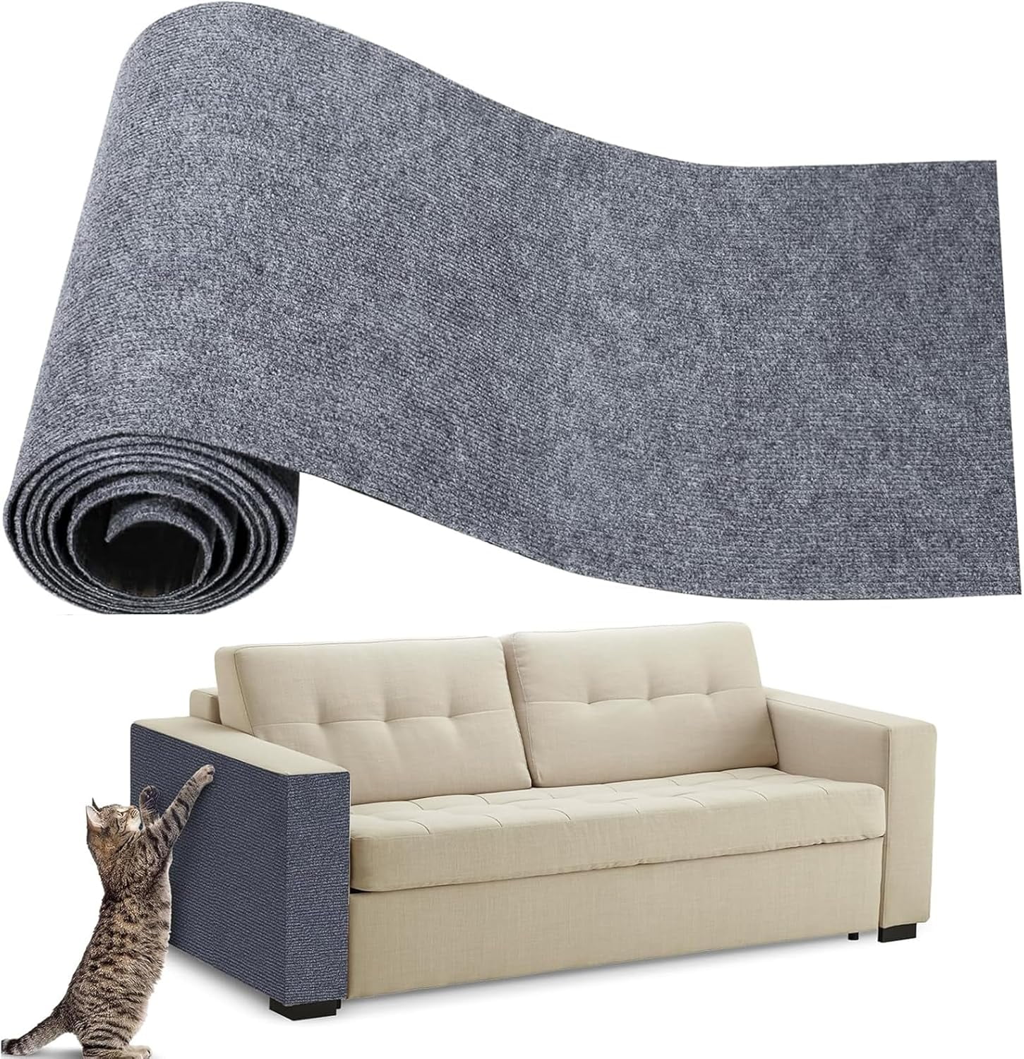 Cat Scratching Mat Trimmable Cat Scratching Carpet Mat Large Self ...