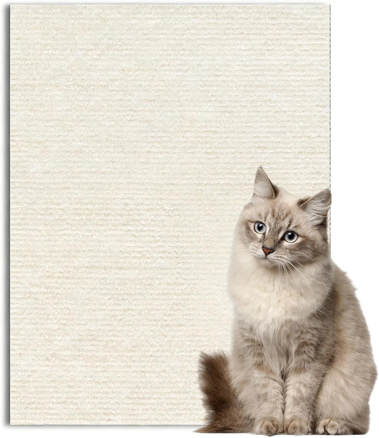 Cat Scratching Mat for Wall and Furniture, Self-Adhesive Cat Scratch ...