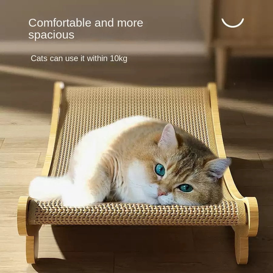 Cat Scratching Pad Lounge Chair, Durable Scratch Post For Cats, Sisal ...
