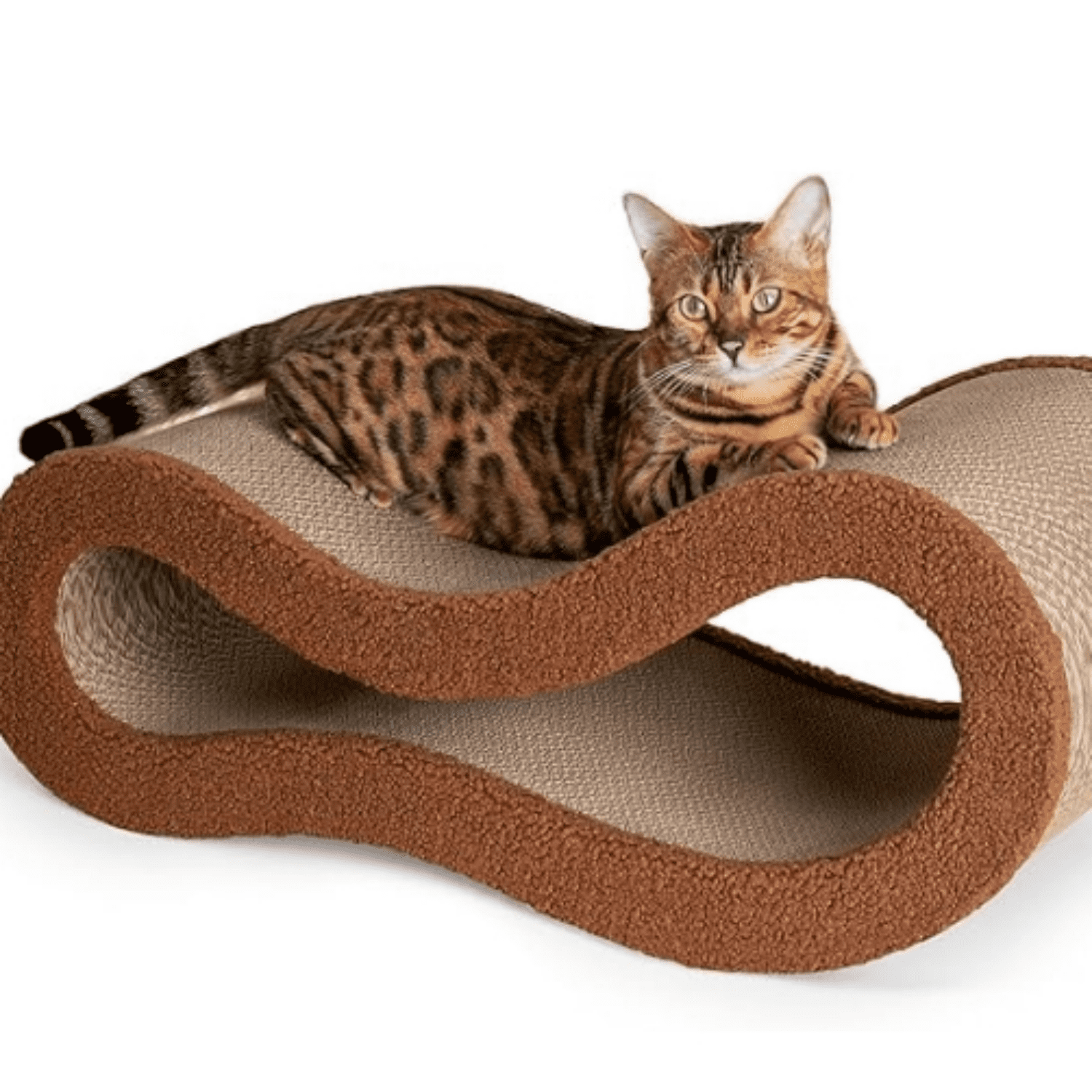 Cat Scratching Pad, Reversible Scratch Board with Natural Curves for ...