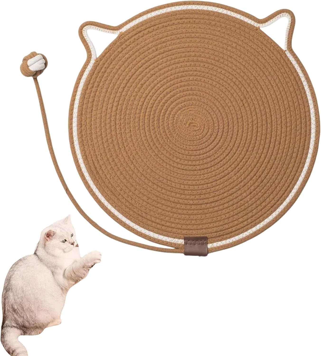 Cat Scratching Pads in 10 Color Styles 19.7inch,The Round sisal Braided ...