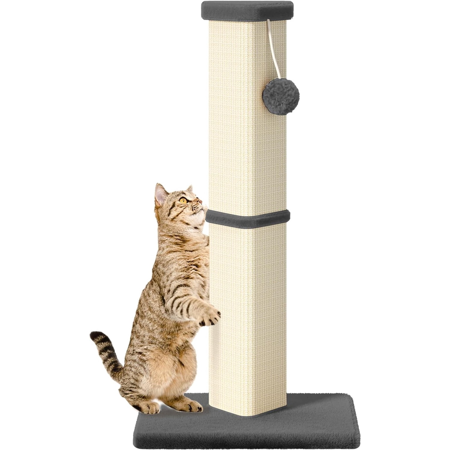 Cat Scratching Post, 32 Inch Tall Scratching Post for Indoor with 5 ...