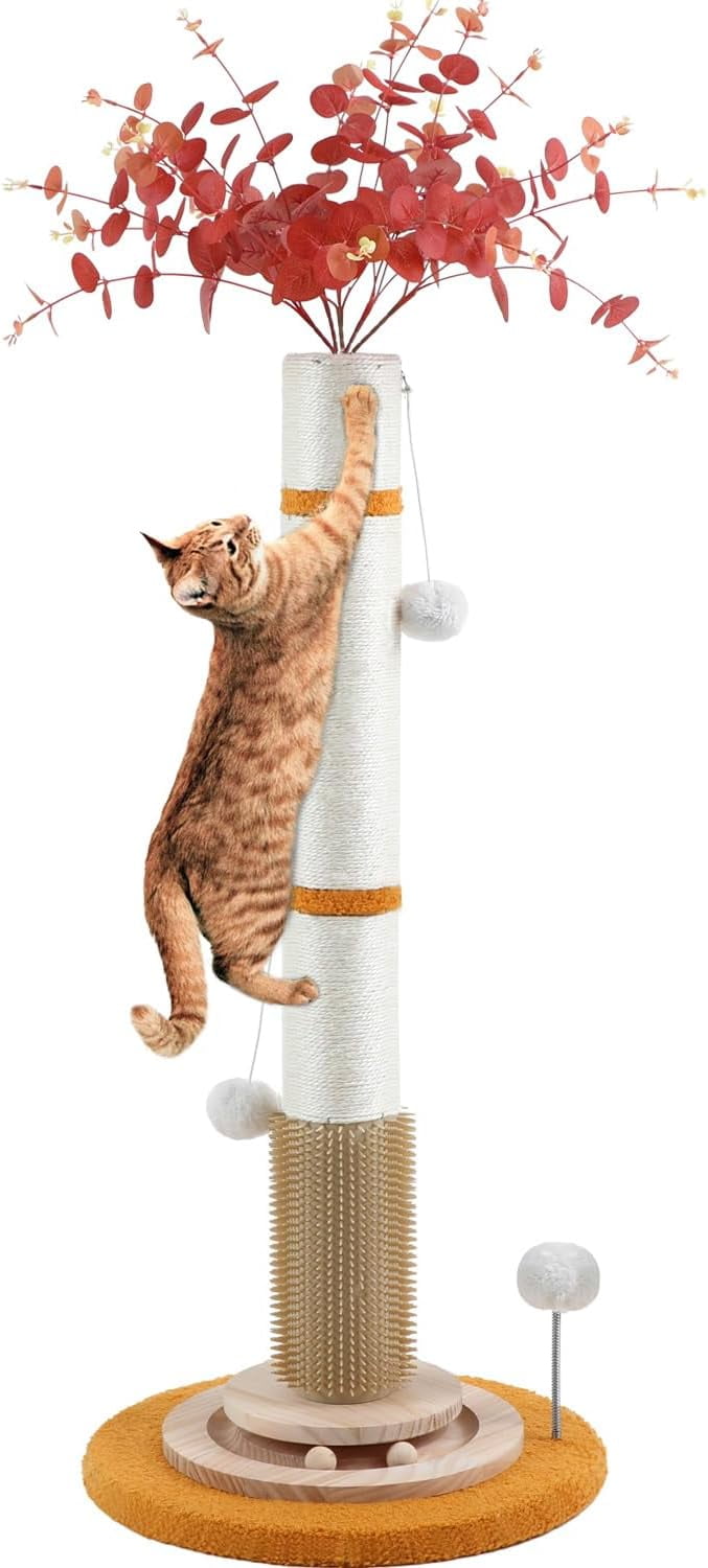 Cat Scratching Post,45'' Tall Scratching Post for Indoor Cats Adults ...