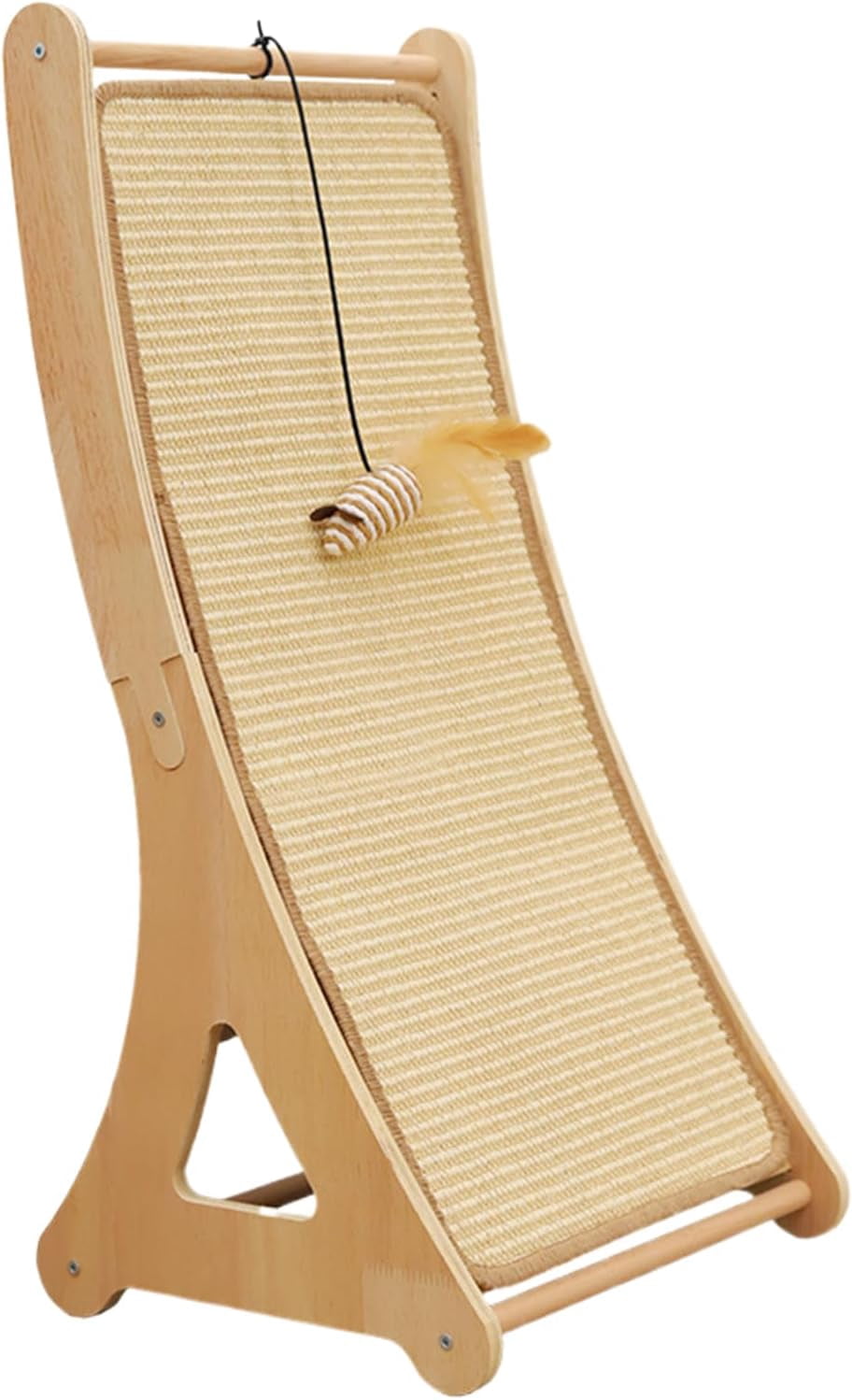 Cat Scratching Post Detachable Sisal Mouse Toy Non-Shedding Easy ...