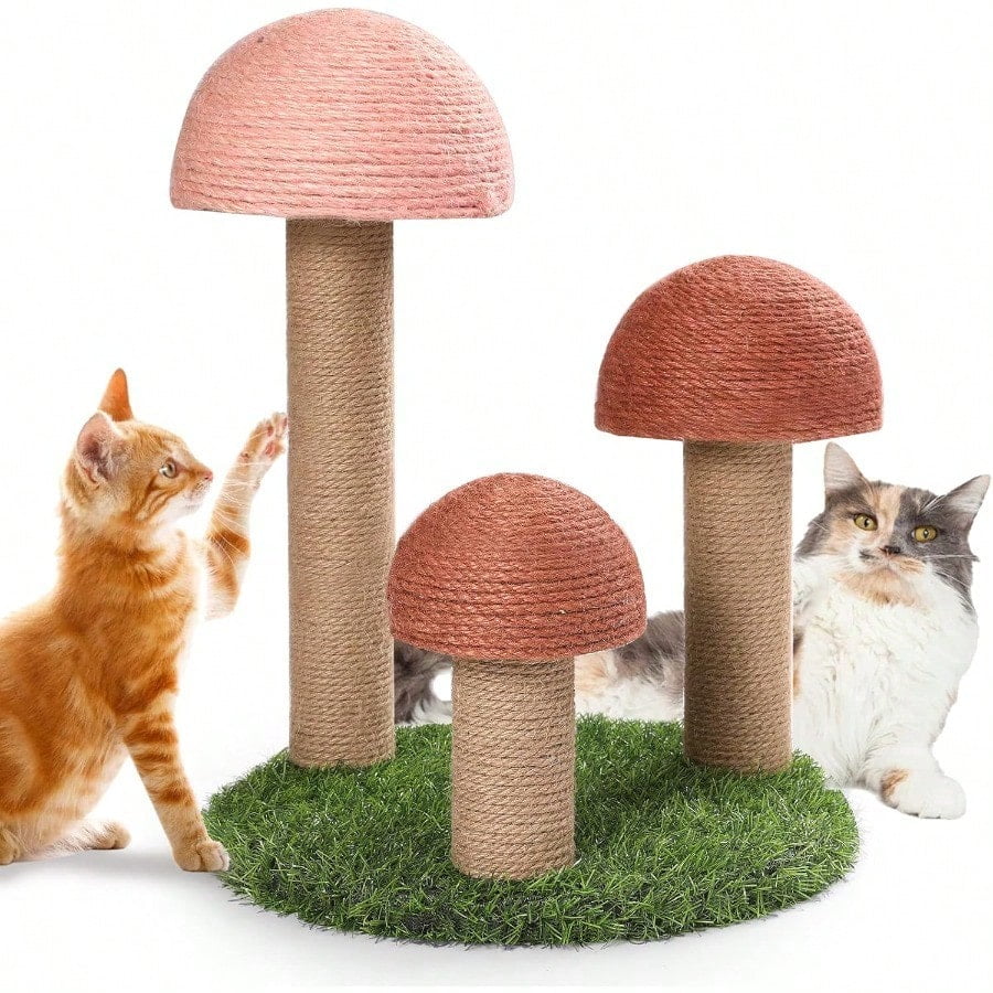 Cat Scratching Post Mushroom Claw Scratching Post For Cat Natural Sisal ...