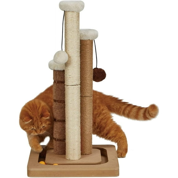 Cat Scratching Post Premium Natural Sisal Jute Carpet 3 Scratch Posts ...