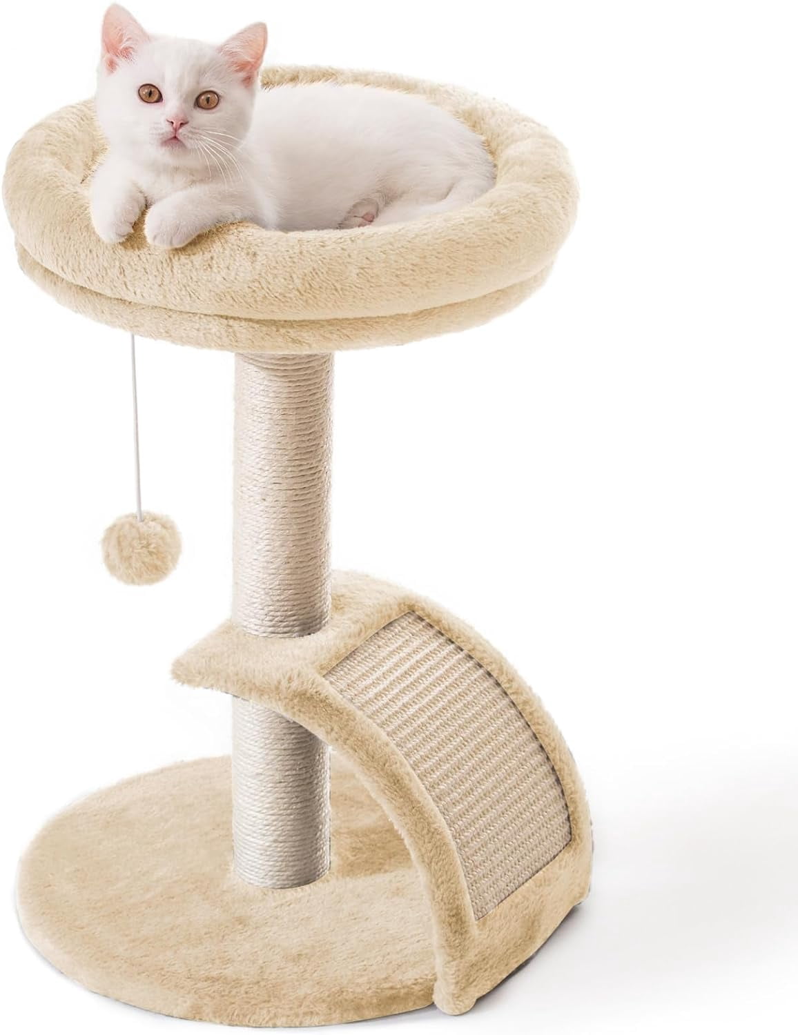 Cat Scratching Post Tower for Indoor Cats, Small Cat Tree Tower with ...