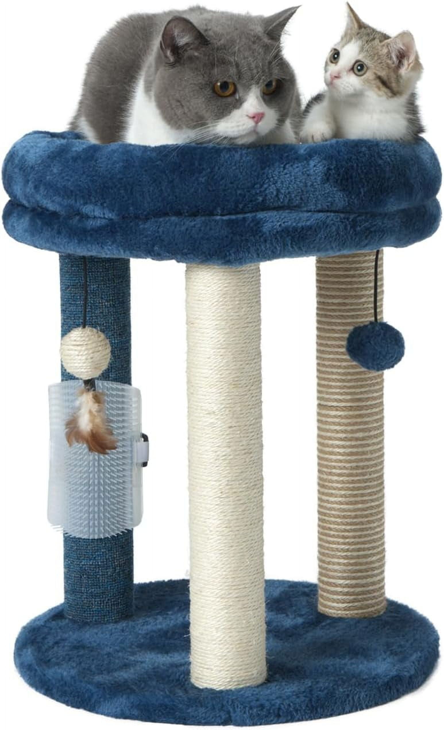 Cat Scratching Post Tree with Tower Soft Bed.Natural Quality Sisal ...