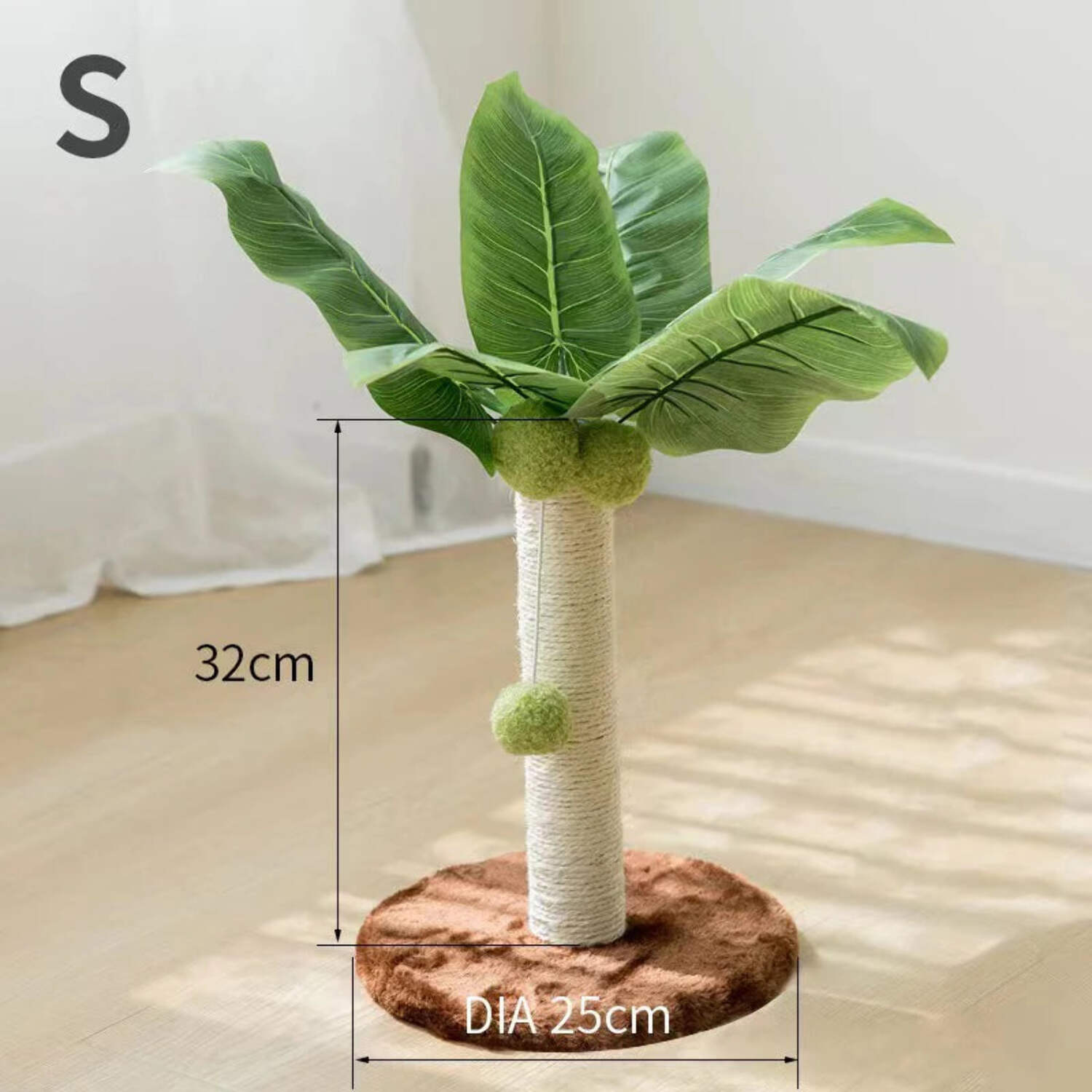 Cat Scratching Post for Kitten Green Leaves Cat Scratching Posts With ...