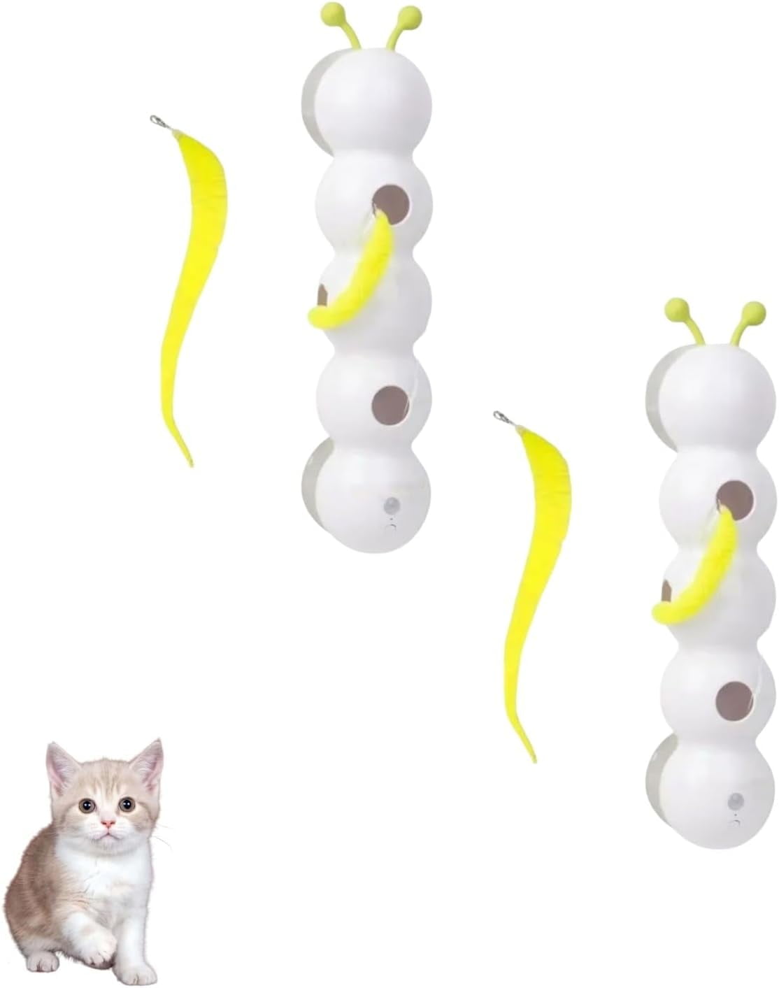Cat Sensor Caterpillar Toy with Happy Worms Design Cat Toy for Indoor ...