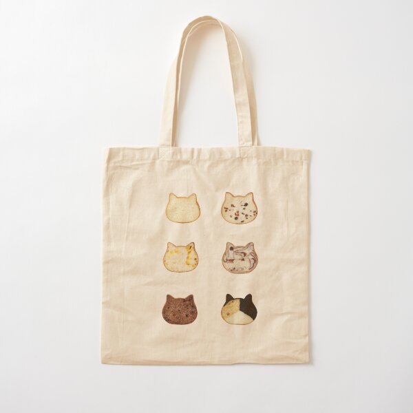 Cat Shaped Bread Cutouts Cotton Tote Bag Canvas Tote Bag, Family Gift ...