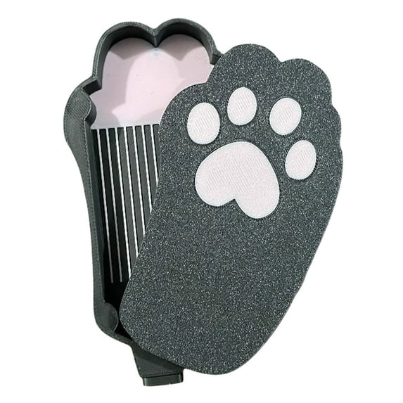 Cat Shaped Painting Drill Tray & Storage Cute Orange Print Organizer ...