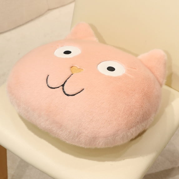 Cat Shaped Plush Cushion Stuffed Toy Soft Plushie For Home Decor Office ...