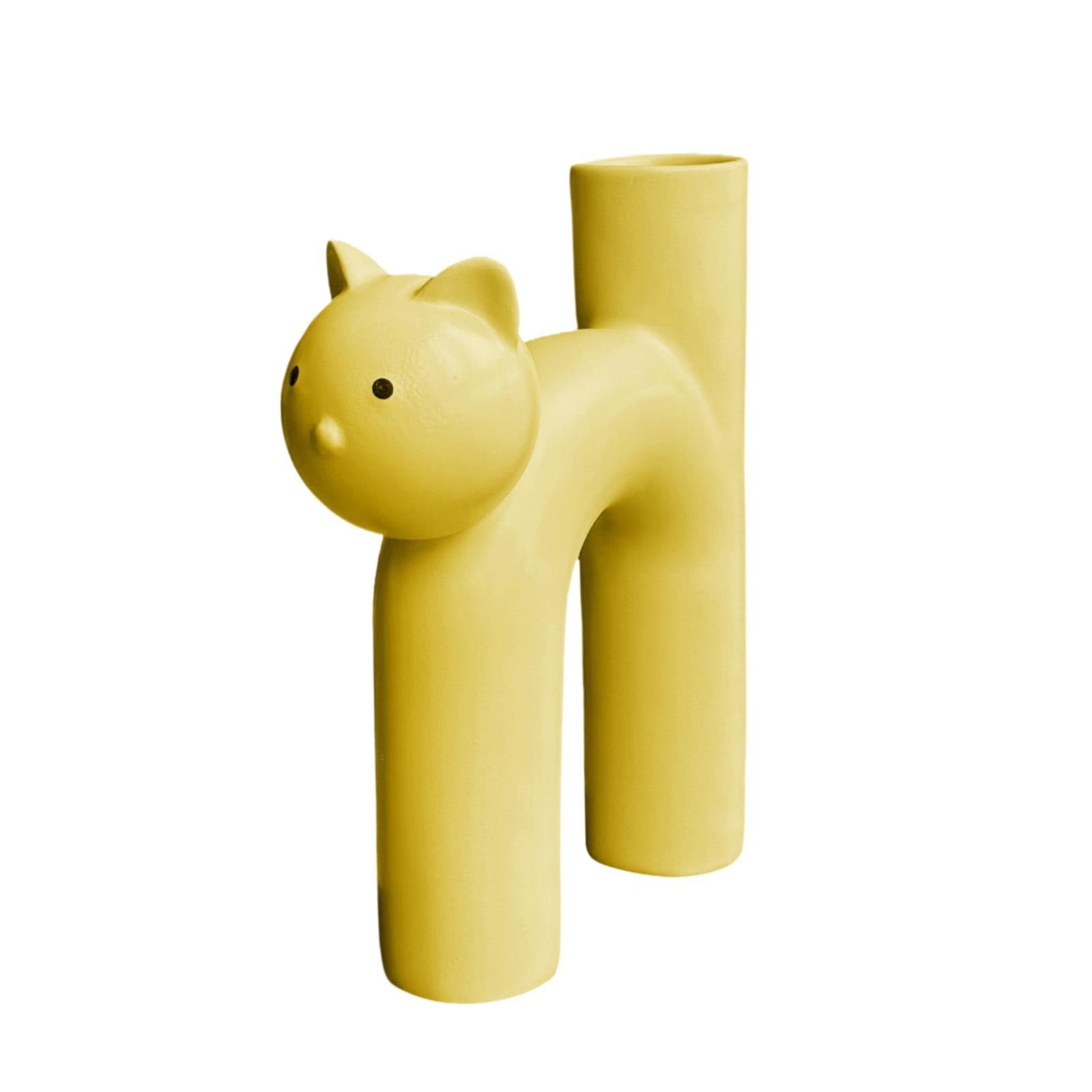 Cat Shaped Vase Cat Decorative Vase Flower Cat Vase Decoration Cat ...