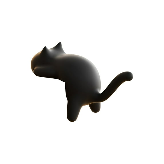 Cat Shaped Wall Hook Decorative Home Organizer Modern Minimalist Animal ...