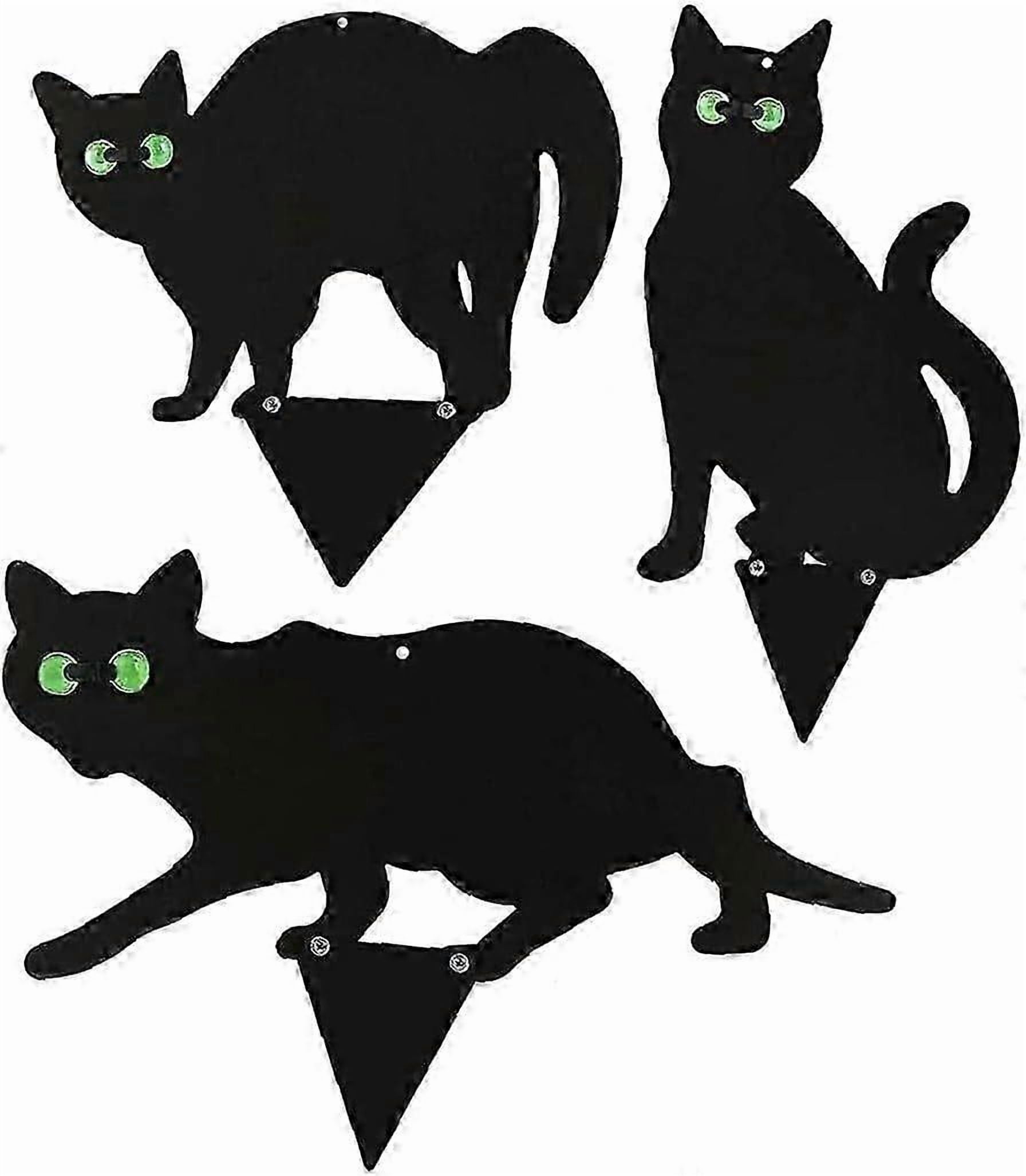 Cat Silhouette Garden Cat with Marble Eyes Mice Control Harmless Bird ...