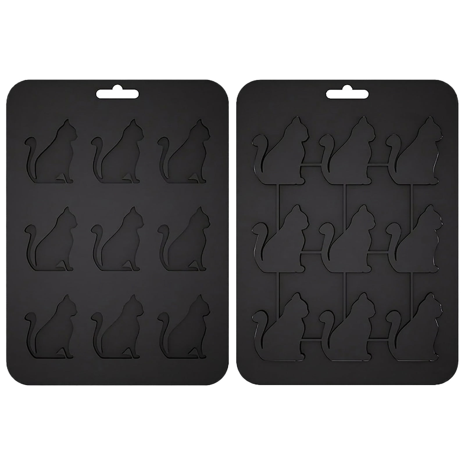 Cat Silicone Ice Mold, 9-Cavity Meow-Velous Animal Shaped Tray for ...