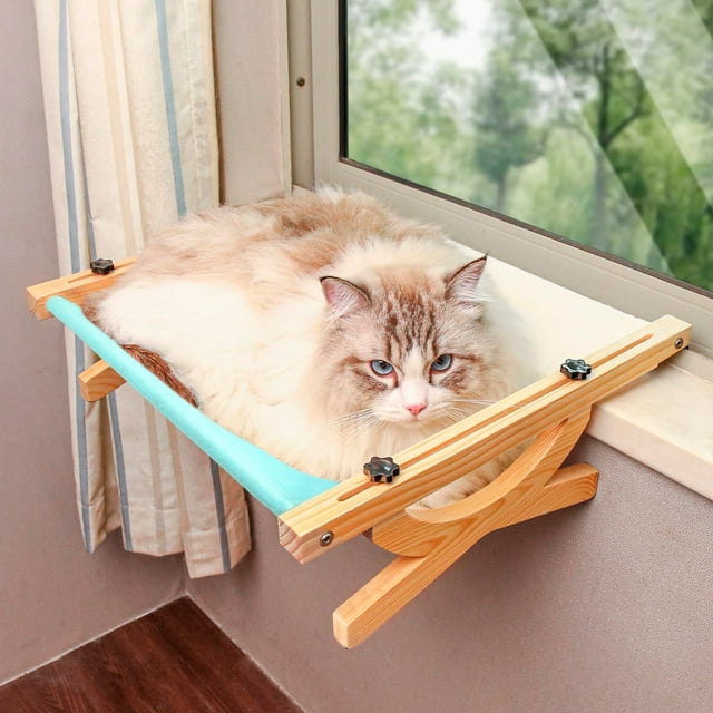 Shelf Kitty Mounted, Cat Sill Window Perch, Sliding Adjustment Cat ...