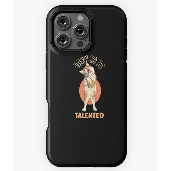 Cat Sing Funny Musical Animal Art Phone Case for iPhone 16 15 14 13 12 ...