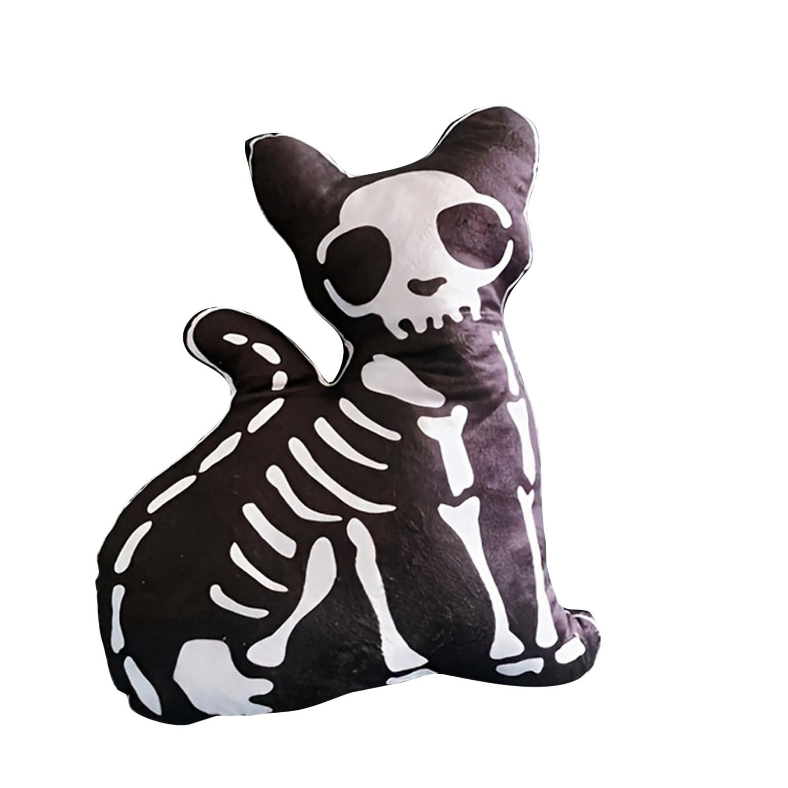 Cat Skeleton Plush Toy - Gothic Stuffed Animal for Game Fans ...