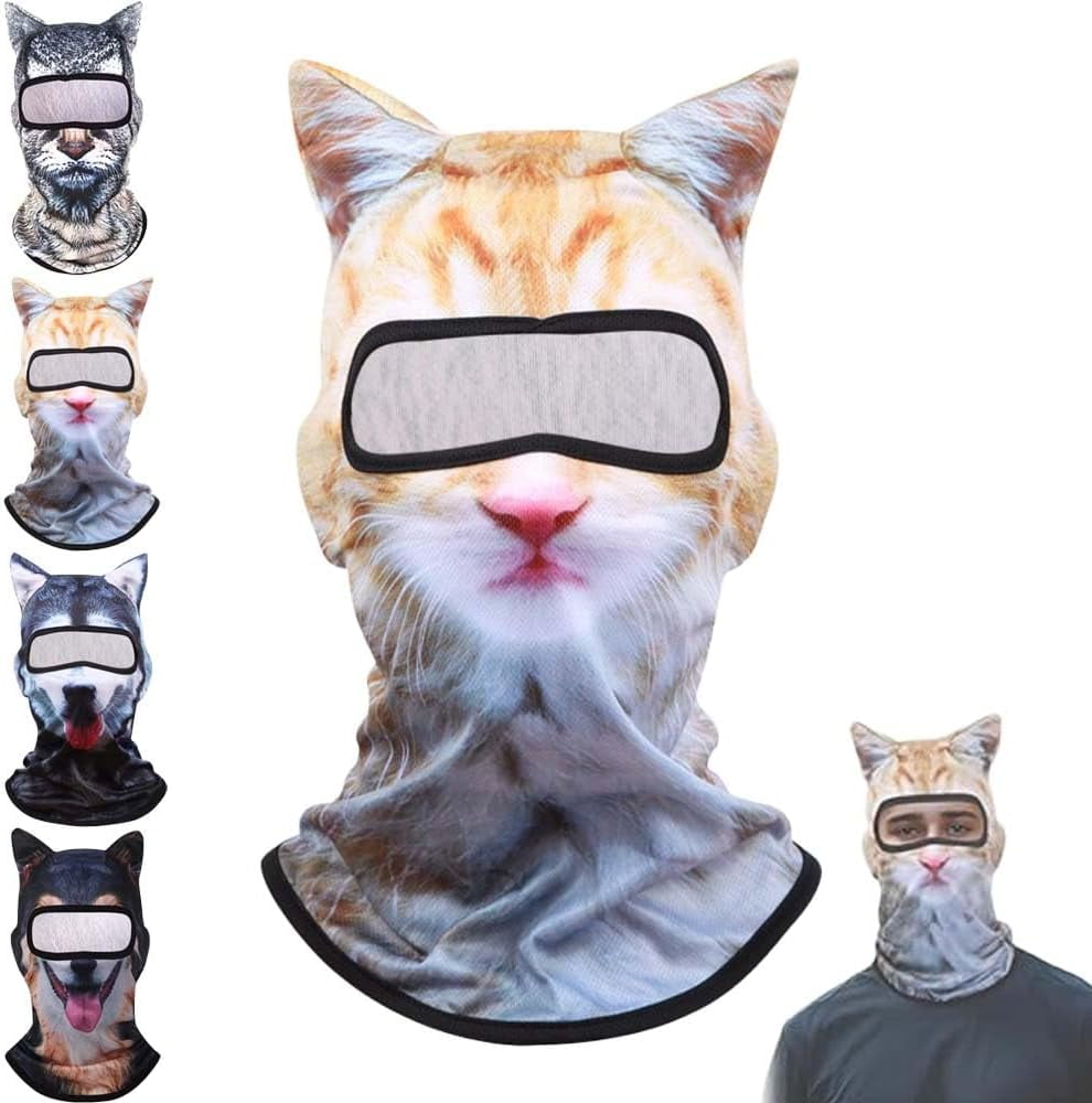 Cat Ski Mask,3D Cat Ski Balaclava Sheisty Face Mask with Ears,Cat ...