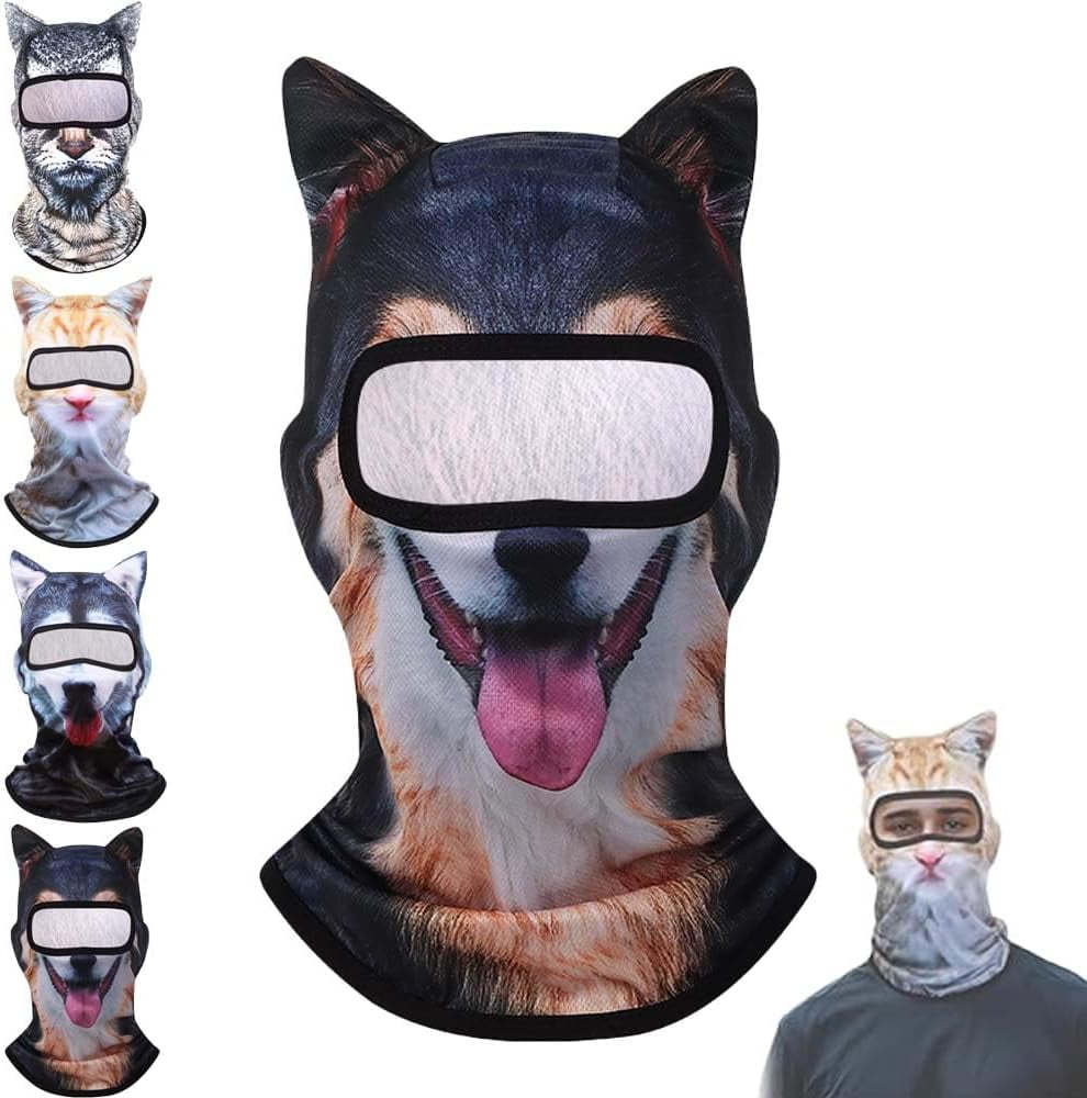 Cat Ski Mask,3D Cat Ski Balaclava Sheisty Face Mask with Ears,Cat ...