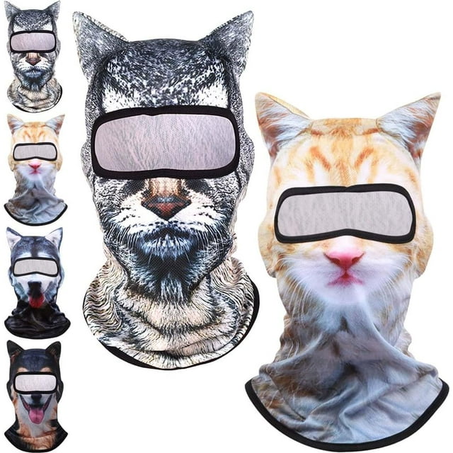 Cat Ski Mask,3D Cat Ski Balaclava Sheisty Face Mask with Ears,Cat ...