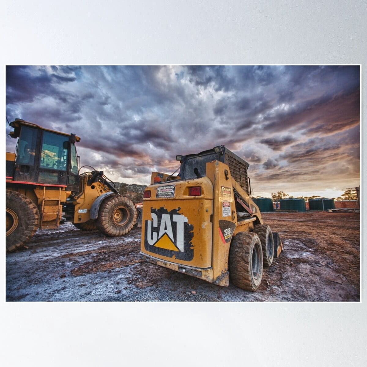 Cat Skid Steer - Salt Creek Operations Poster Wall Art, Modern Wall ...