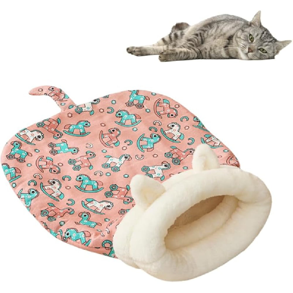 Cat Sleeping Bag for Indoor Cats Cozy Cat Winter Sleeping Bag Soft ...