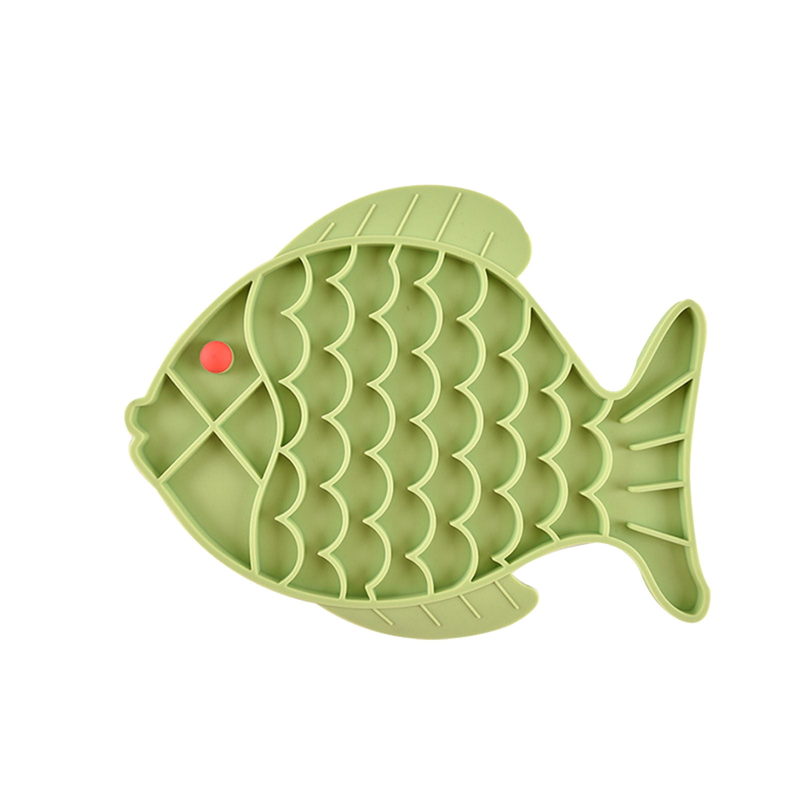 Cat Slow Feeder Fish Shaped Cat Lick Mat For Cats Dogs Anxiety Cat ...