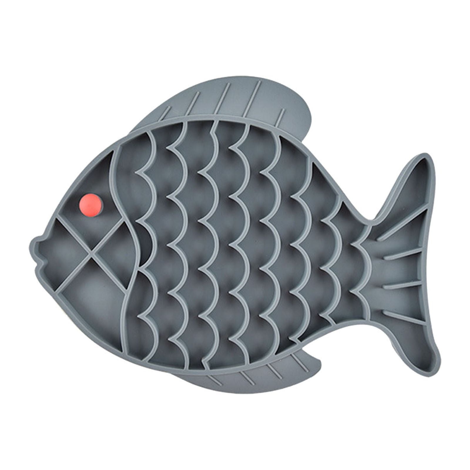 Cat Slow Feeder Fish Shaped Cat Lick Mat For Cats Dogs Anxiety Cat ...