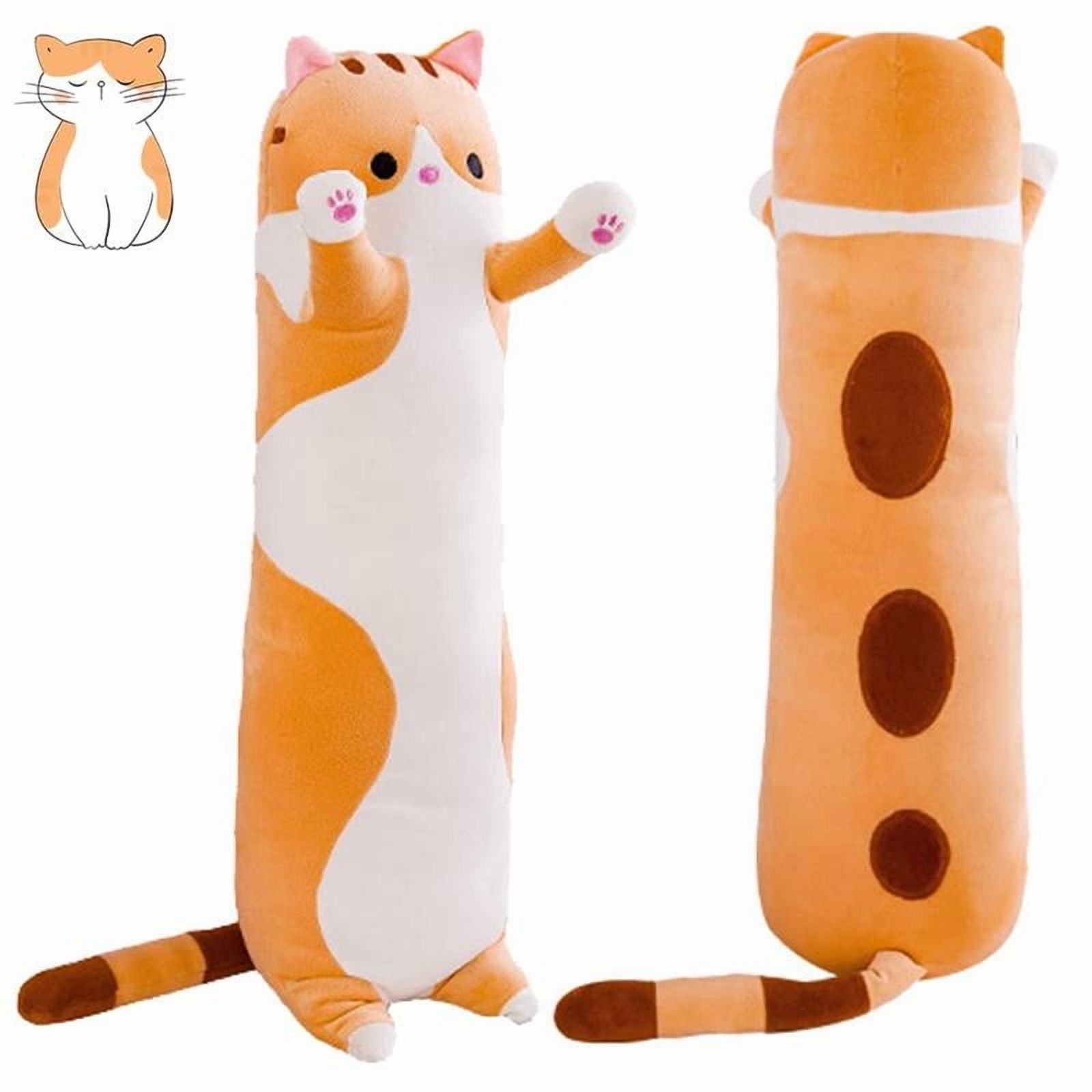 Cat Soft Plush Long Cat Pillow Throw Pillow Stuffed Animal Pillows ...