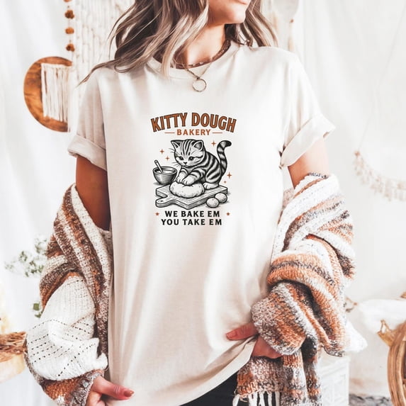 Cat Sourdough Bakery T-Shirt - Walmart.com