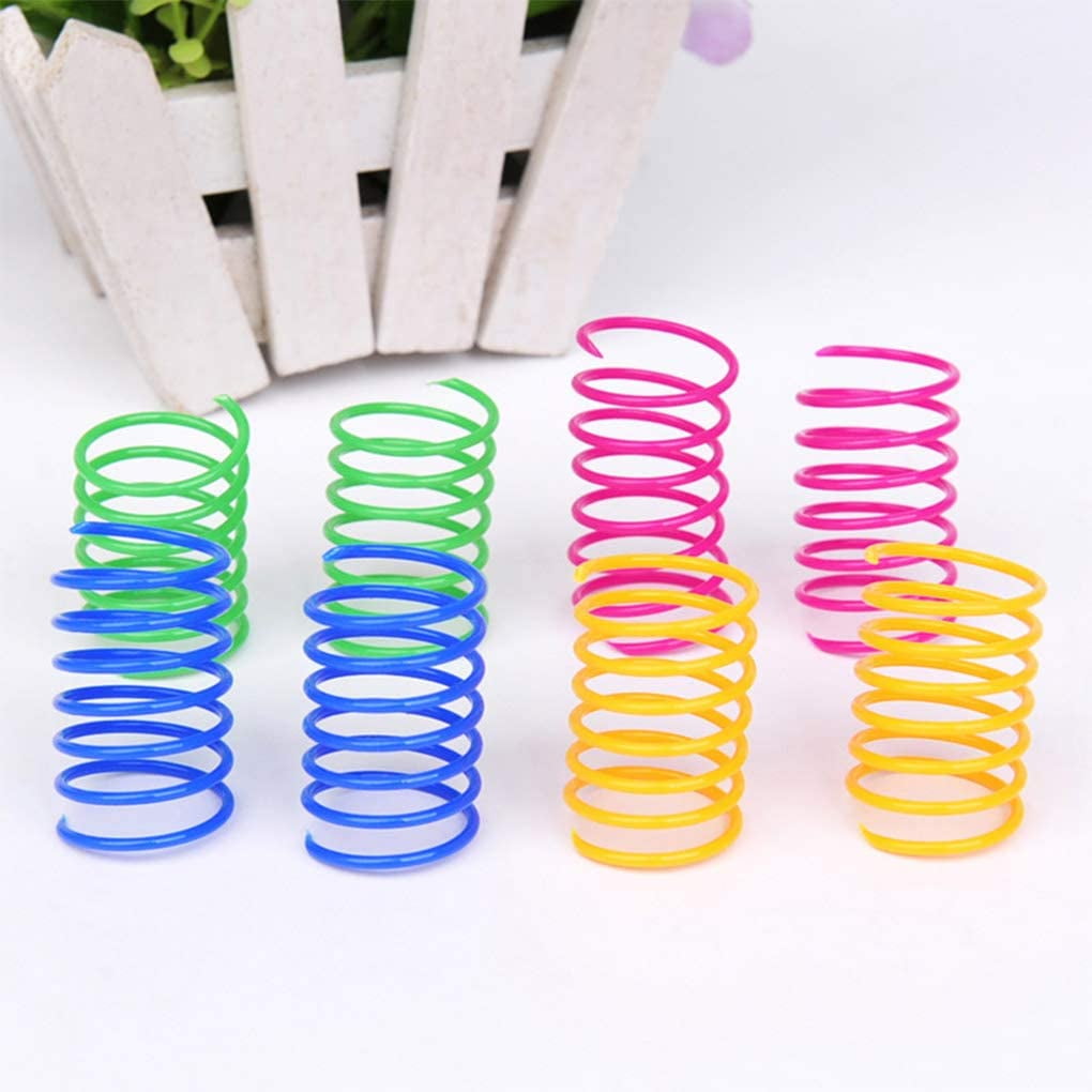 Cat Spiral Spring, 12 Pc Cat Creative Toy to Kill Time and Keep Fit ...