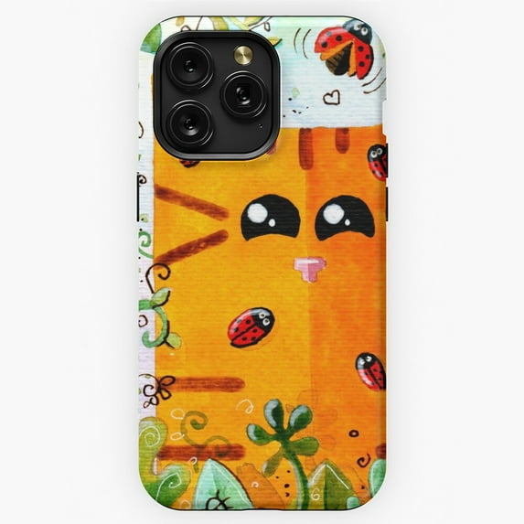 Cat Spring Ladybug Design iPhone Case 17 11 12 13 14 15 16 Pro Max ...