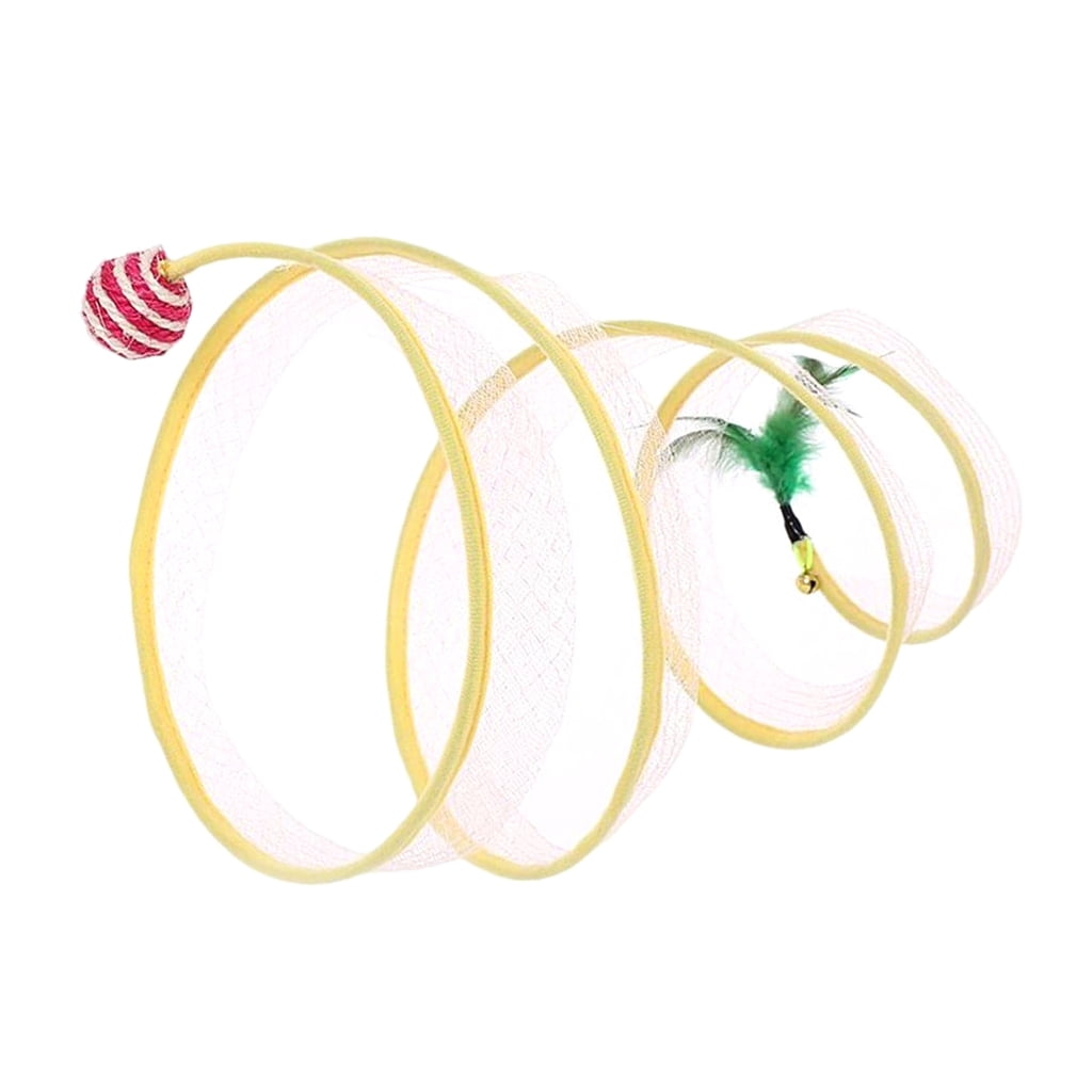 Cat Spring Tunnel Tube Collapsible Tunnels for Hide-and-Seek Game ...