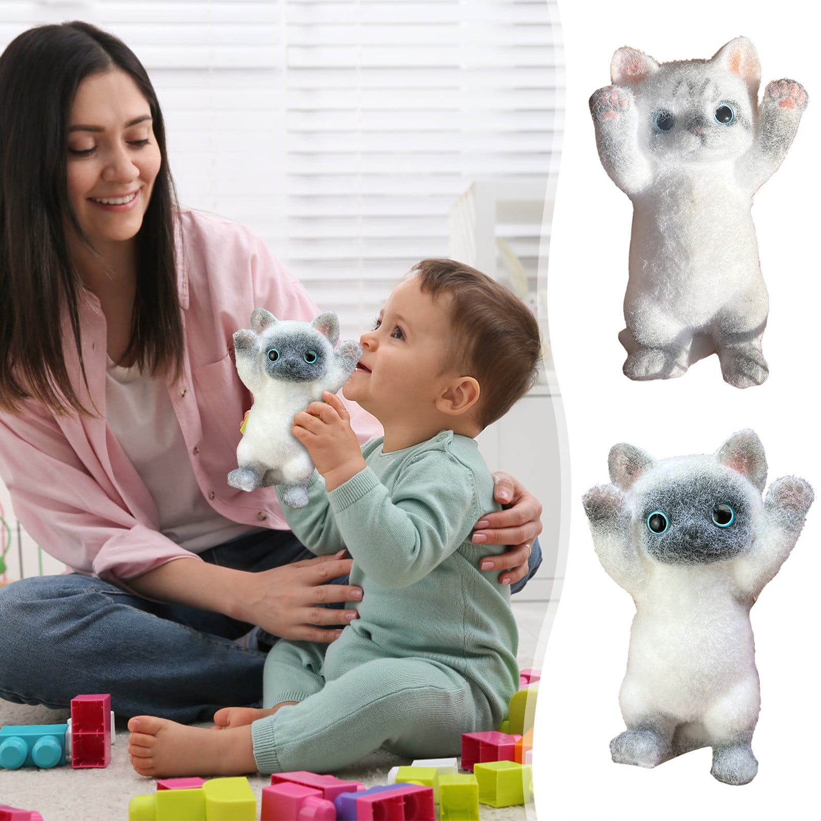 Cat Squishy Squeeze Toys, Chubby Cat Squishies Stress Ball, Big ...