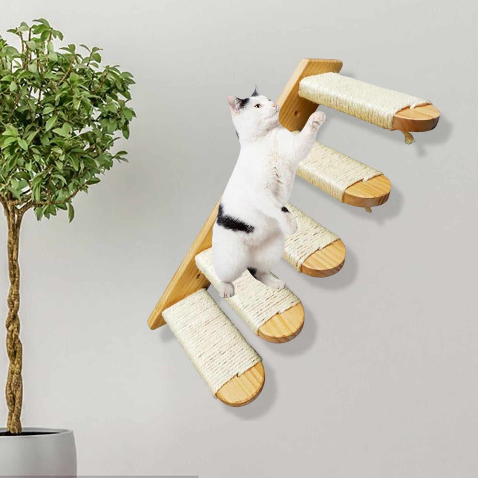 Cat Stairway Platform Hemp Rope Cats Climbing Shelves for Lounging Door ...