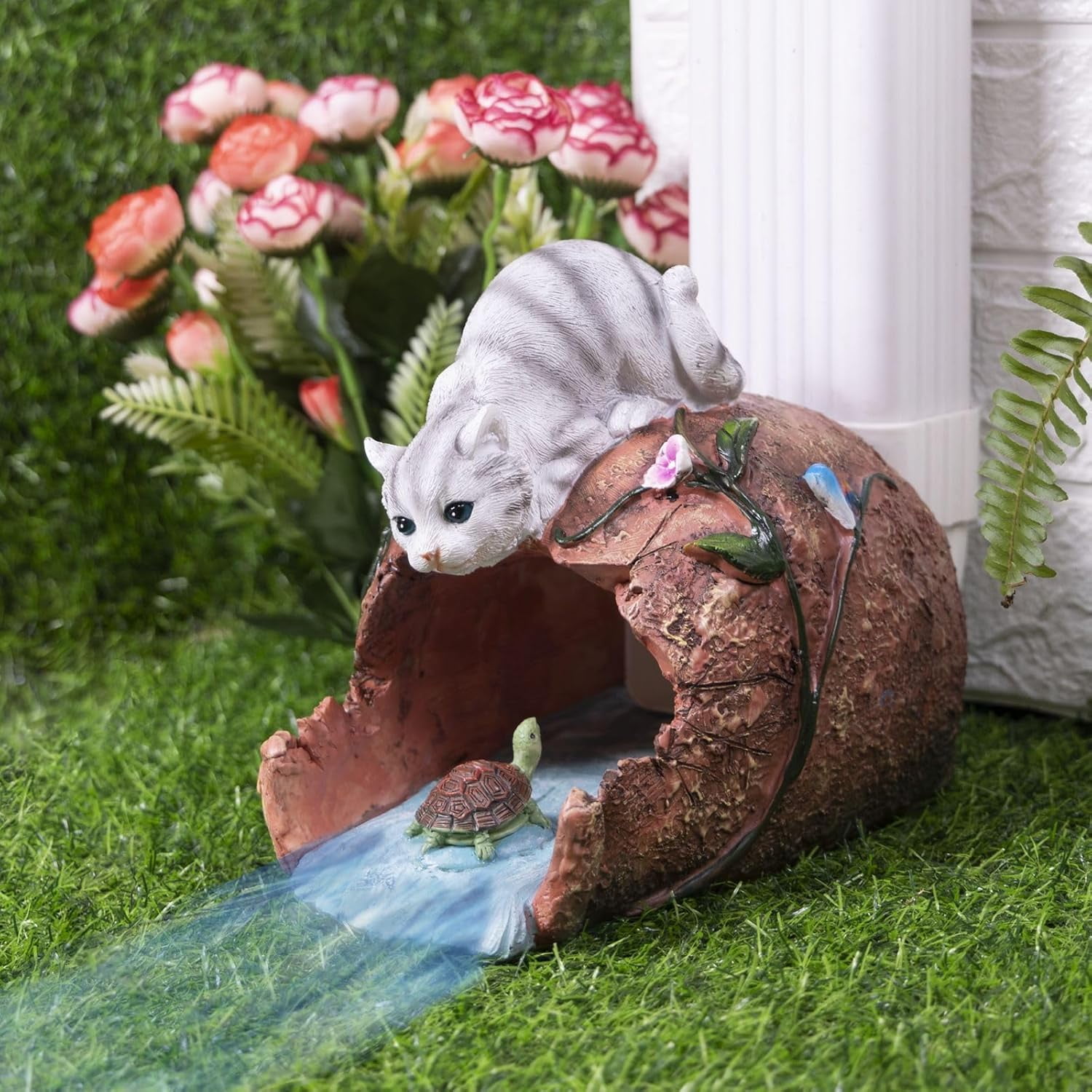 Cat Statue Gutter Downspout Extension Outdoor Garden Decor, Decorative ...