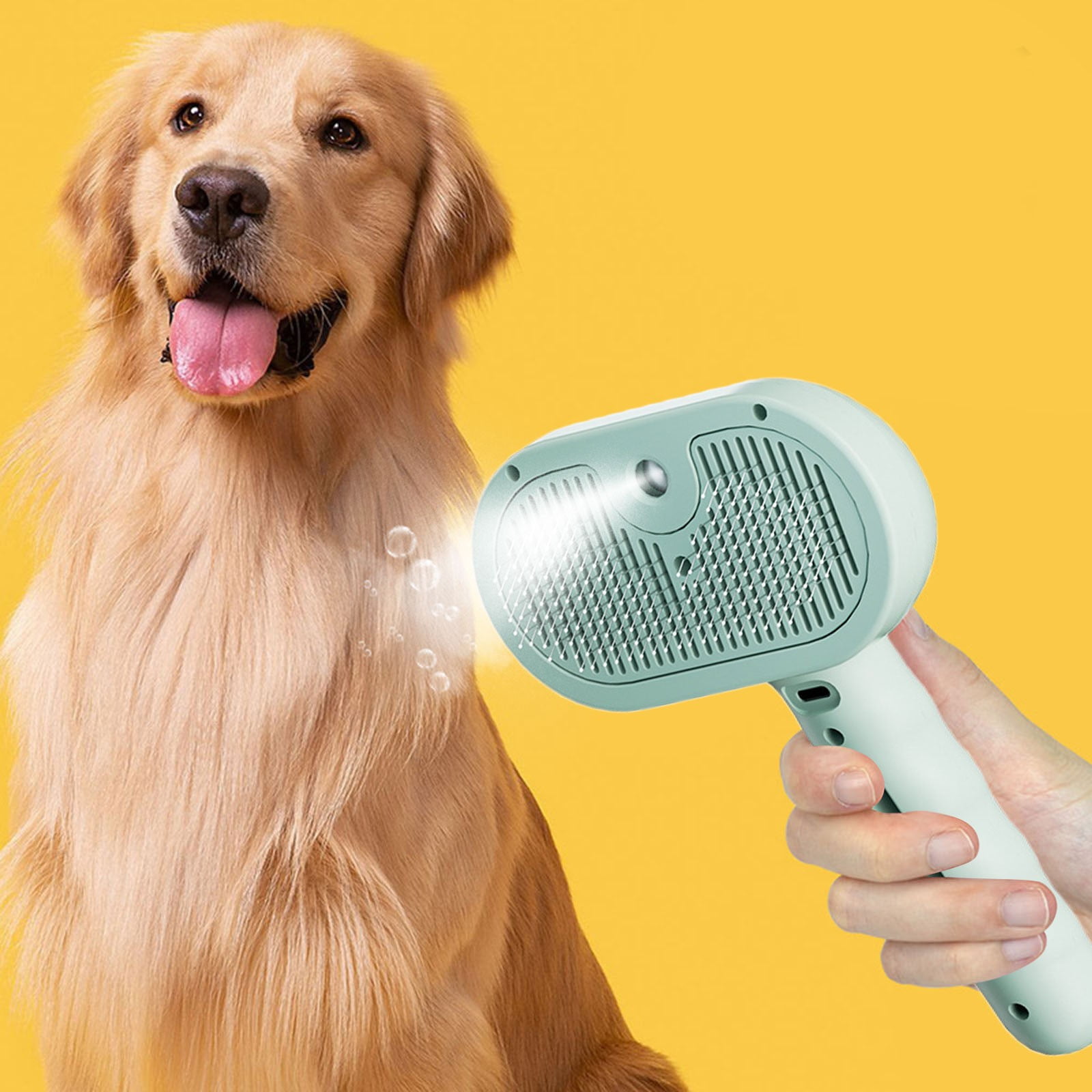 Cat Steam Brush, 3 In 1 Steamy Cat Brush with Release Button and Tank ...