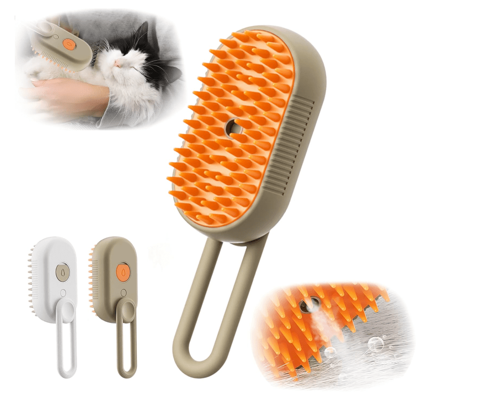 Cat Steam Brush for Shedding 2025 New 3 in 1 Cat Brushes for Indoor ...