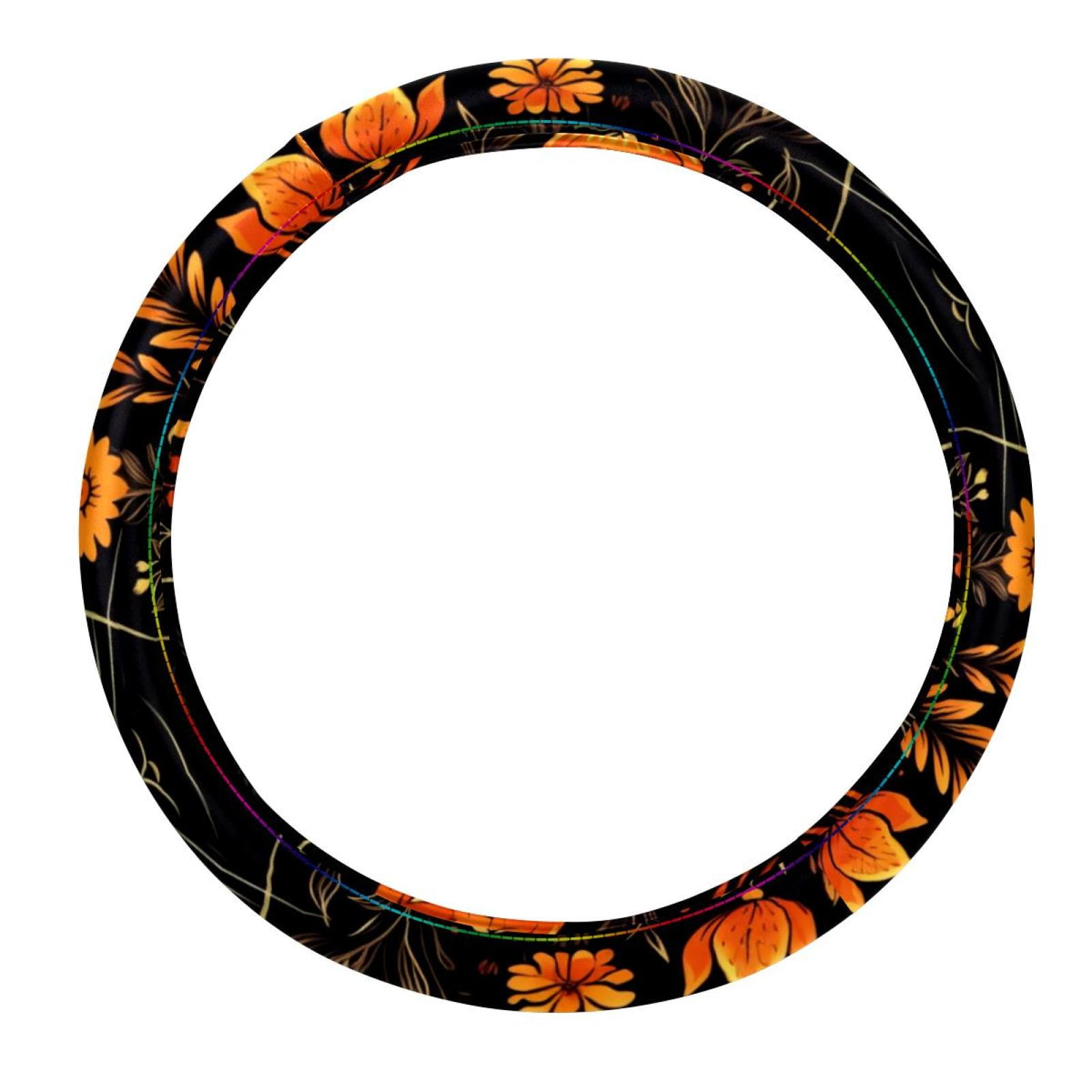 Cat Steering Wheel Cover for Car, 14.5 Inch PVC Leather Auto ...