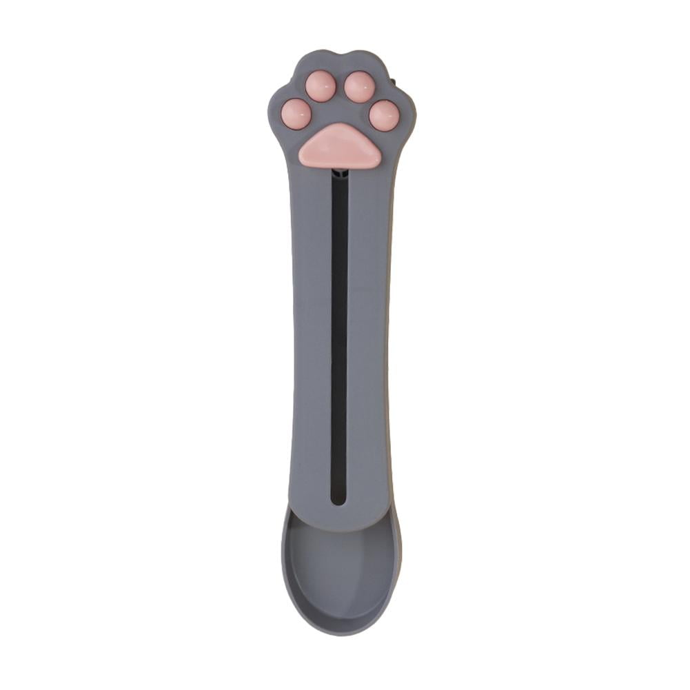 Cat Strip Feeder,Cat Strip Squeeze Spoon,Cute Cat Claw Shaped Cat Food ...