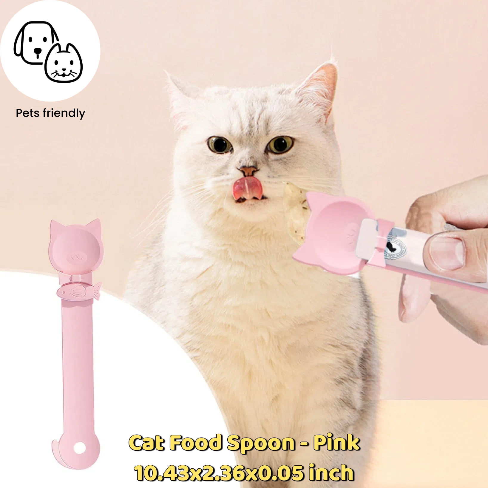 Cat Strip Feeder Spoon, Cat Treat Spoon Squeeze, Multi-Function Cat ...