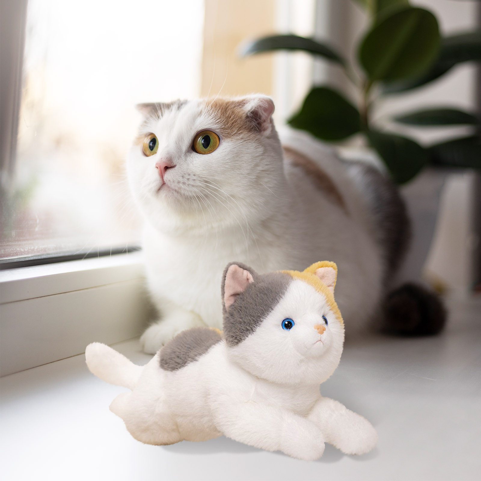 Cat Stuffed Animal,Soft and Cuddly Cat Plush, Premium Stuffed Cat for ...