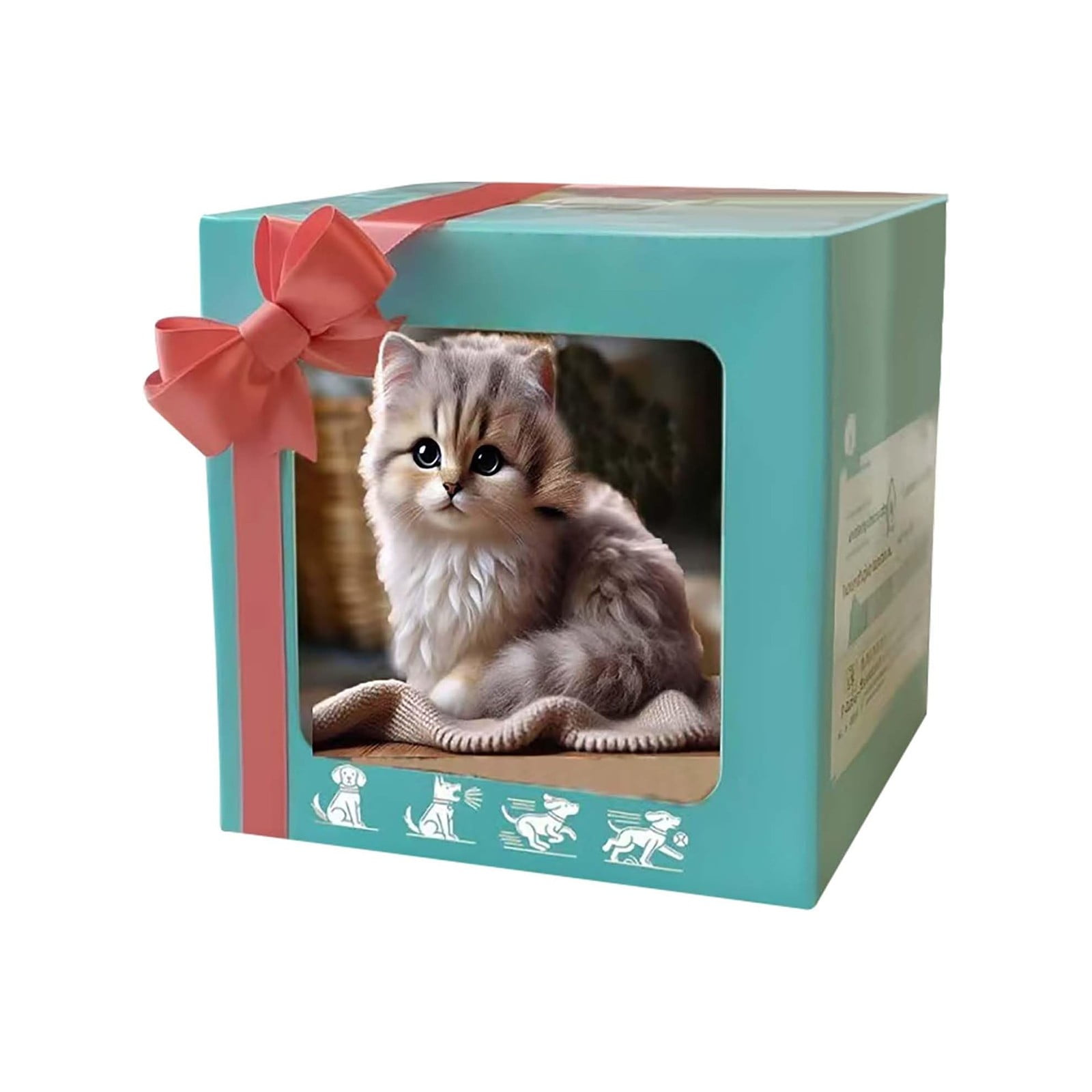 Cat Stuffed Animals, 4in Robot Cat Plush Cat Stuffed Animal Interactive ...