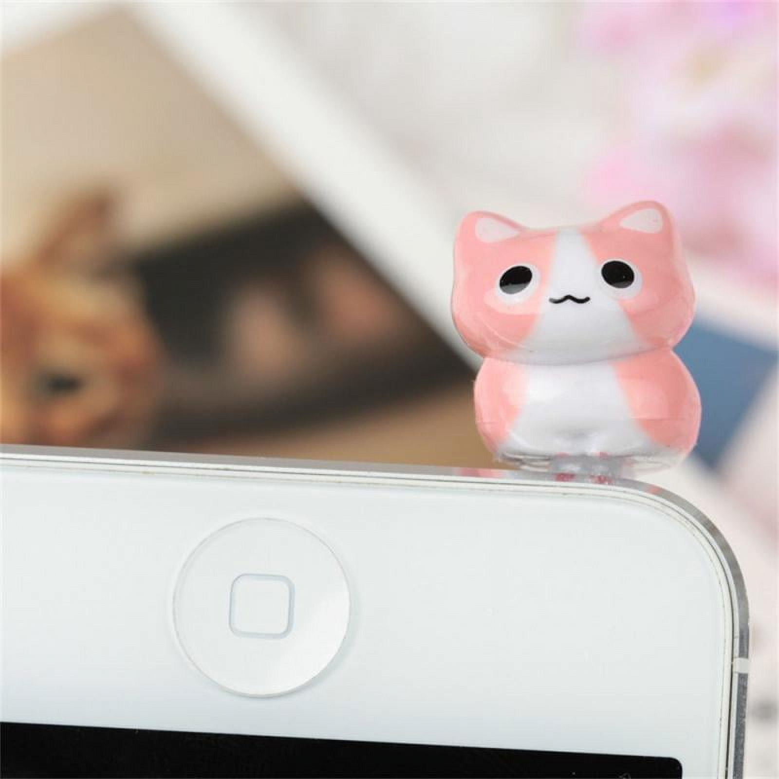 Cat Style 3.5mm Cute Cartoon Cat Animal Design Ear Jack Mobile Phone ...